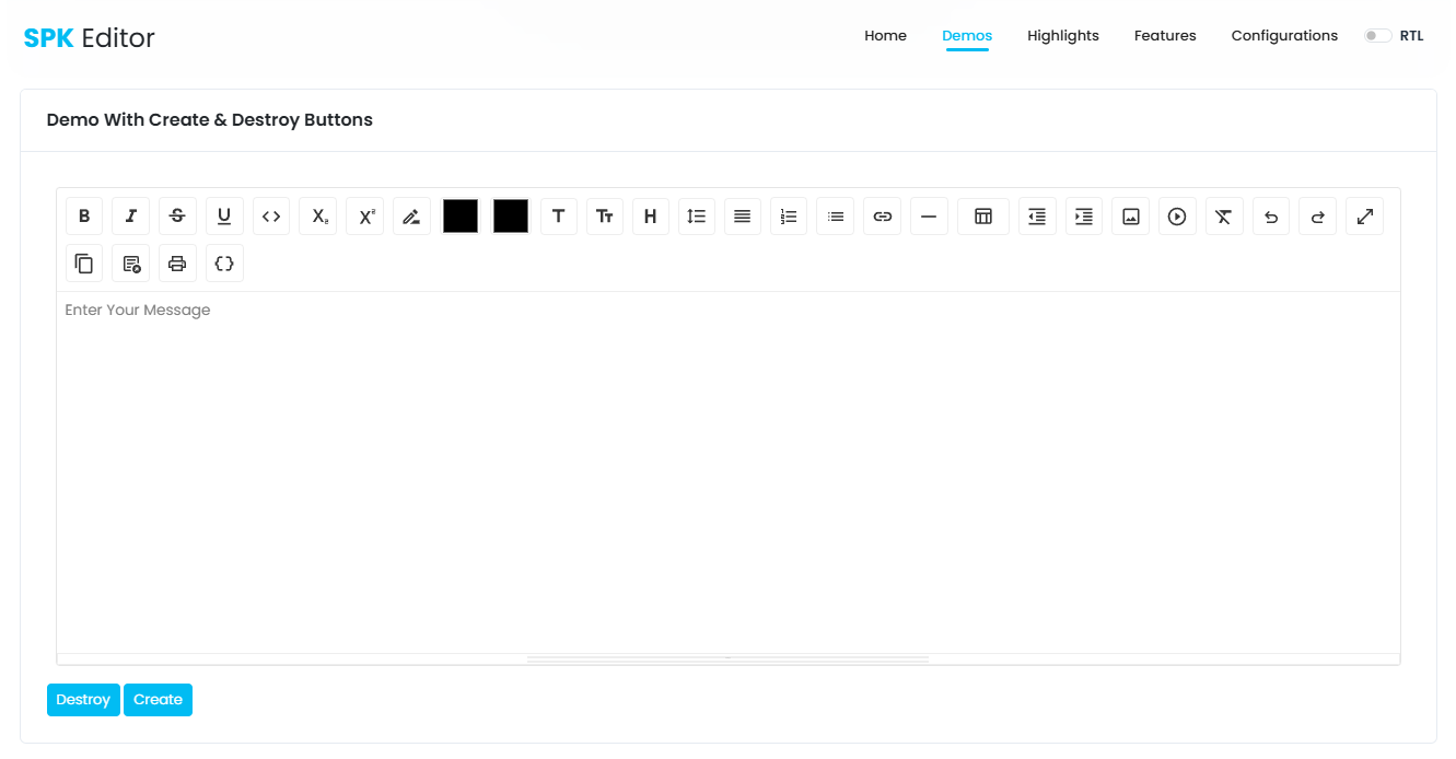 SPK Editor – WYSIWYG Javascript Rich Editor by SPRUKO | CodeCanyon