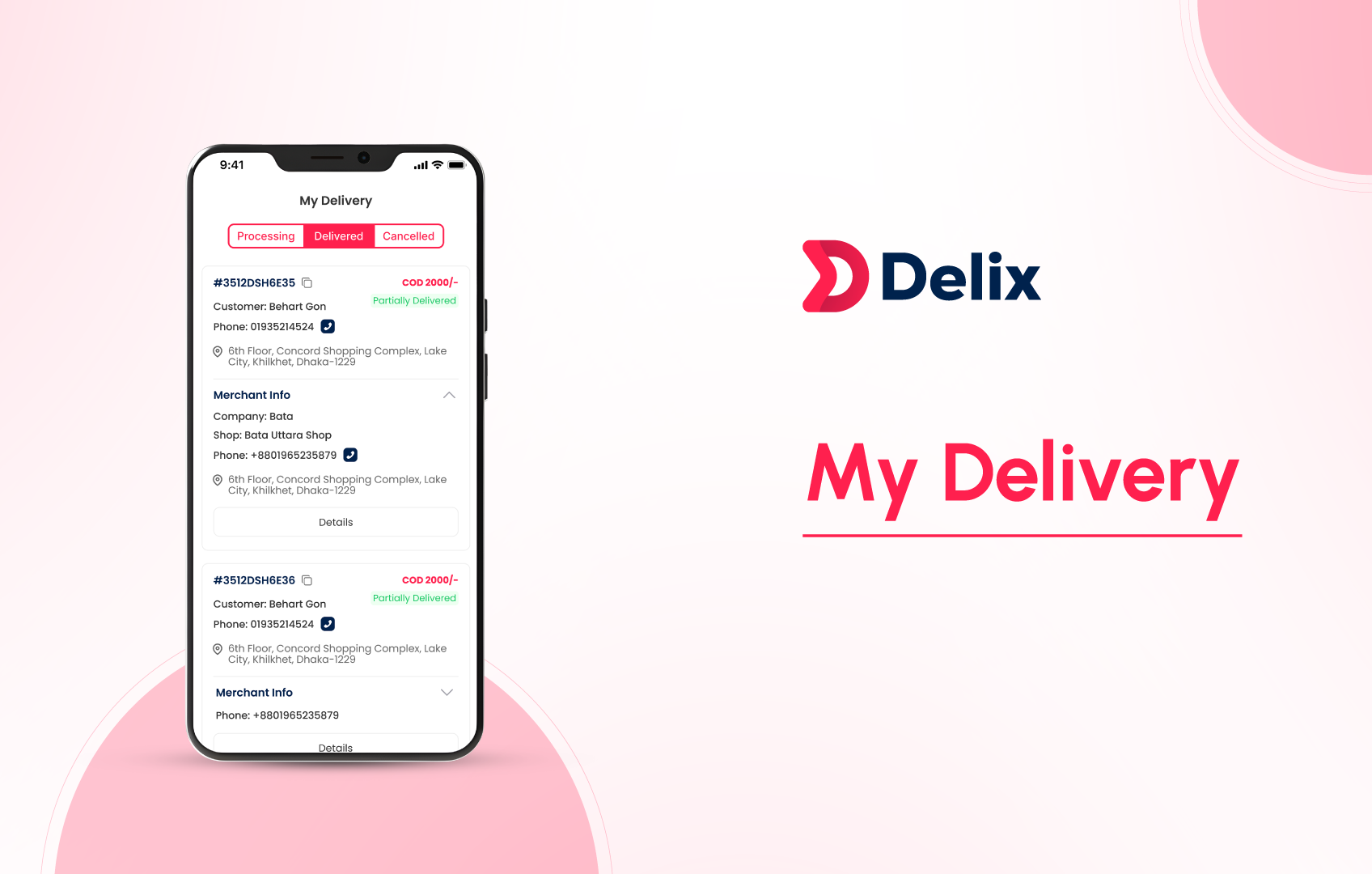 Delix Courier and Parcel Delivery Flutter Rider App by spagreen ...