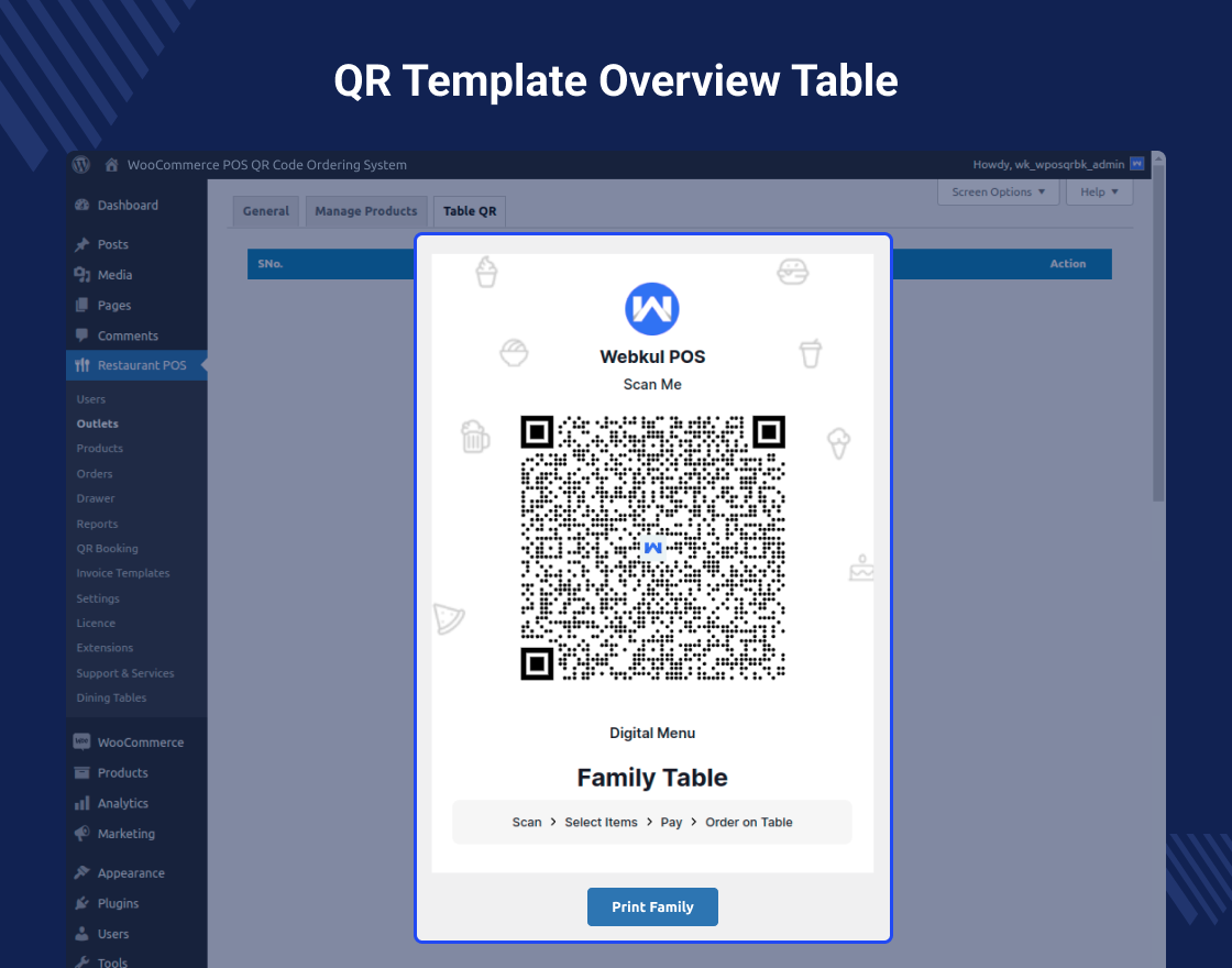 WooCommerce POS QR Code Ordering System by Webkul | CodeCanyon