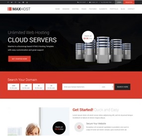 MaxHost - Web Hosting, WHMCS and Corporate Business WordPress Theme with WooCommerce by Fluent ...