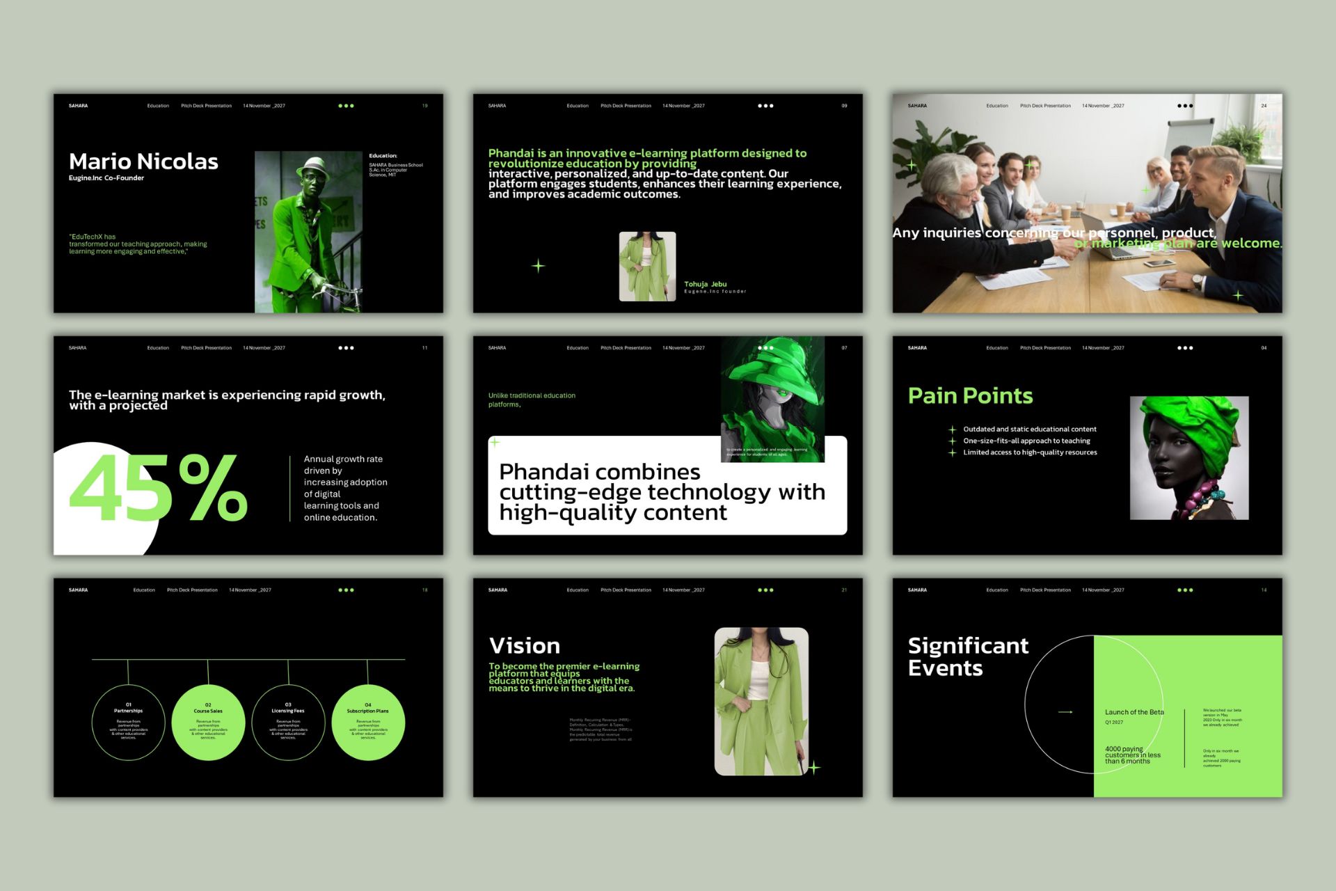 Education Technology Pitch Deck., Presentation Templates | GraphicRiver