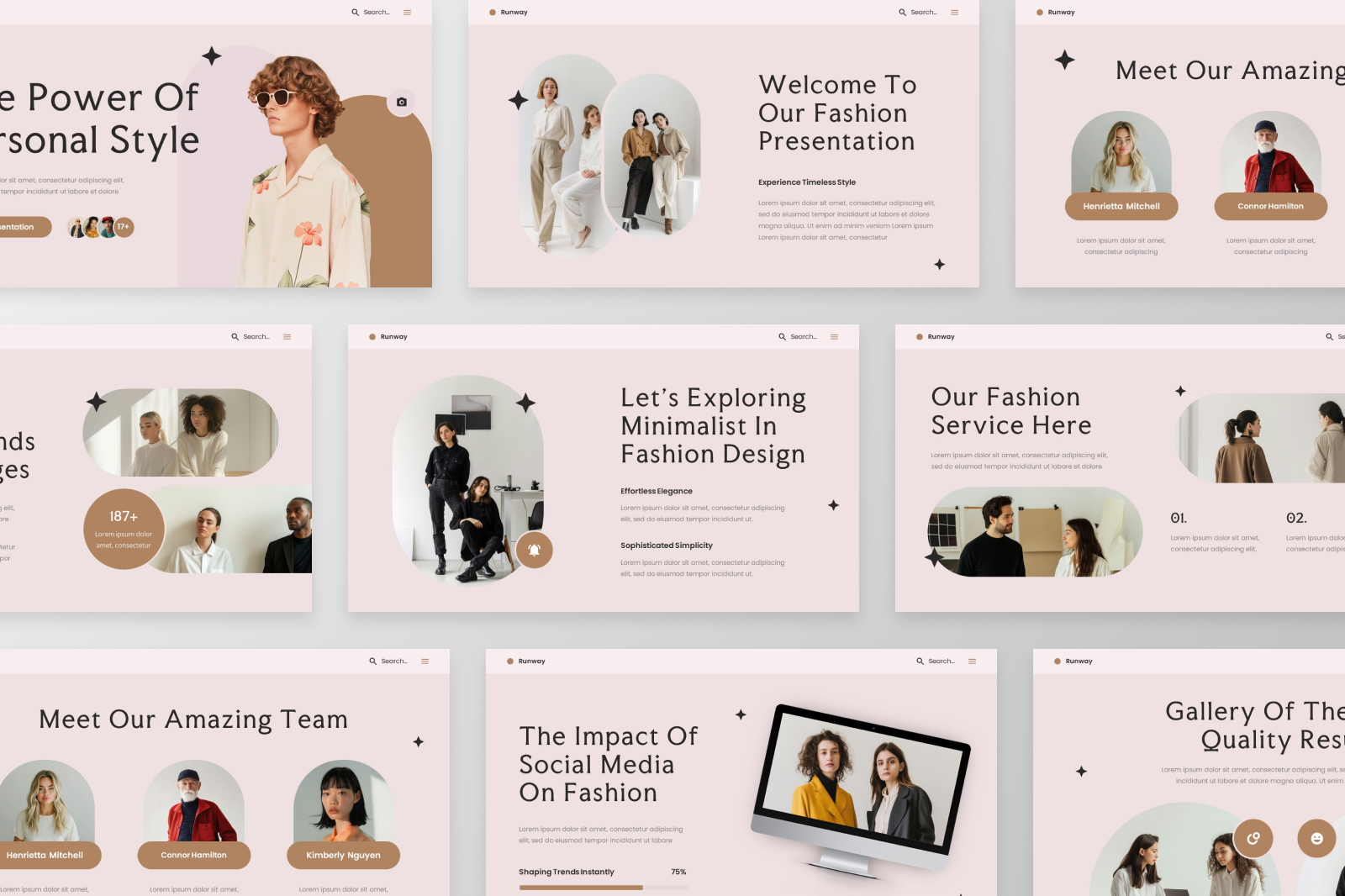 Runway - Fashion PowerPoint Template, Presentation Templates | GraphicRiver