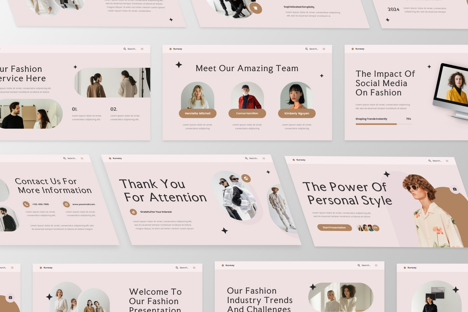 Runway - Fashion PowerPoint Template, Presentation Templates | GraphicRiver