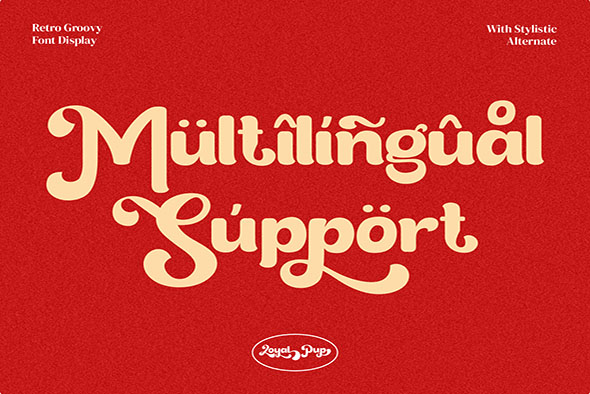 Loyal Pup Retro Groovy Font, Fonts | GraphicRiver