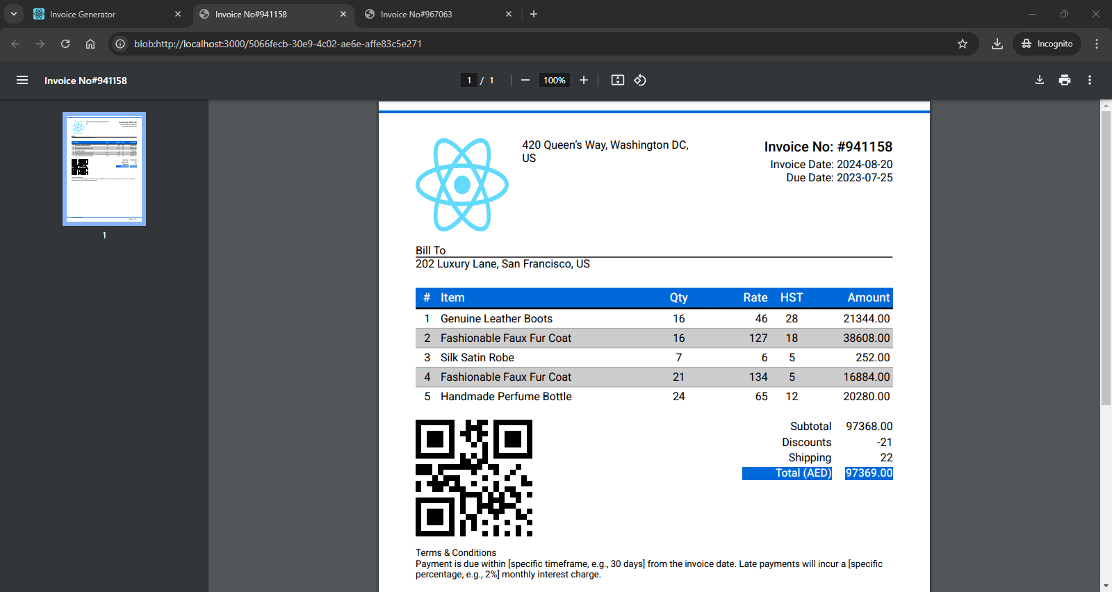 Invoice Generator by dynomix | CodeCanyon