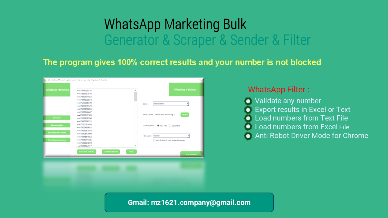 WhatsApp Marketing - Bulk Sender & Generator & Scraper & Filter by ...