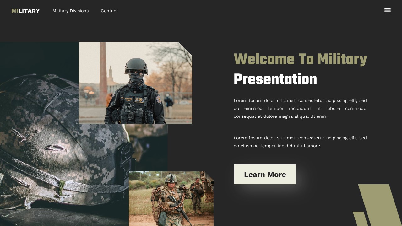 Military - Military Google Slide Templates, Presentation Templates