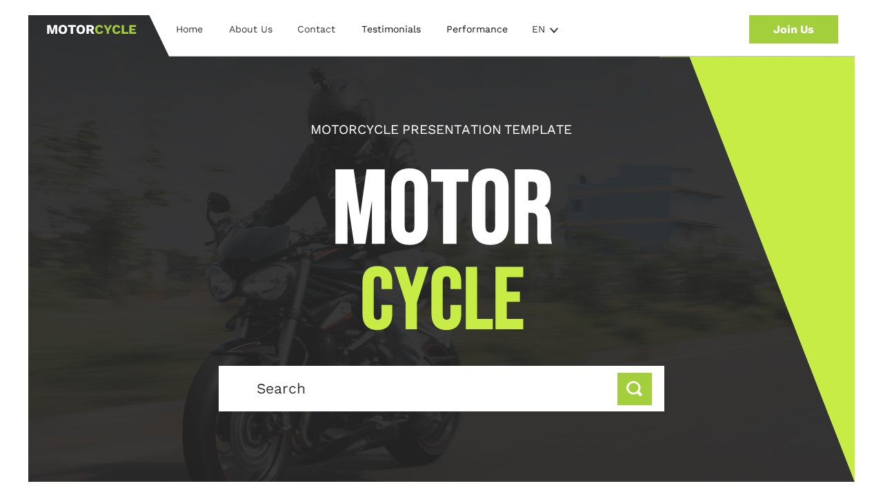 Motorcycle - Motorcycle Powerpoint Templates, Presentation Templates