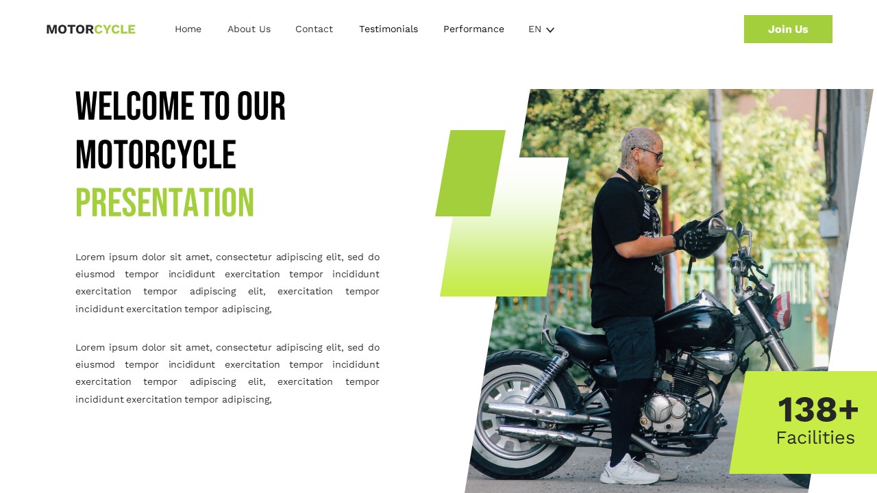 Motorcycle - Motorcycle Powerpoint Templates, Presentation Templates