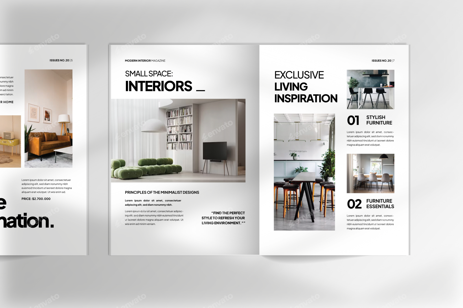 Modern Interior Magazine, Print Templates | GraphicRiver