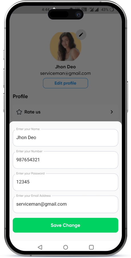Mr. Urban - Service Man App | Android & iOS Flutter App by Zozo_Studio