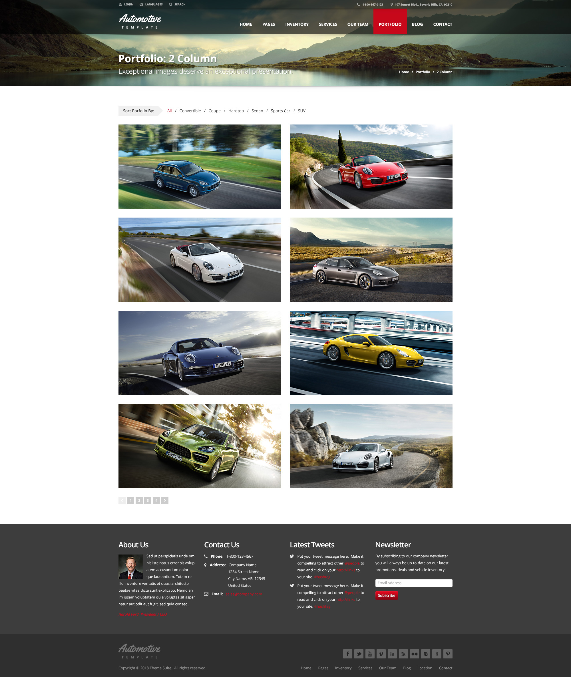 Automotive Car Dealership Business WordPress Theme by themesuite ...