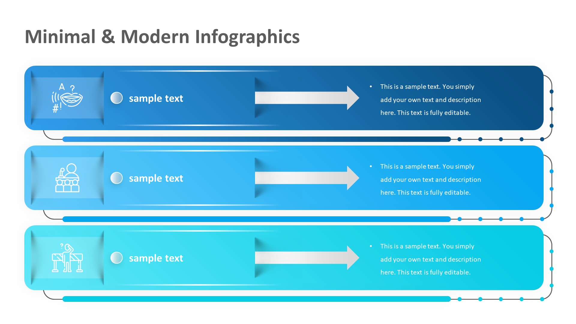 Minimal & Modern PowerPoint Infographics Template, Presentation Templates