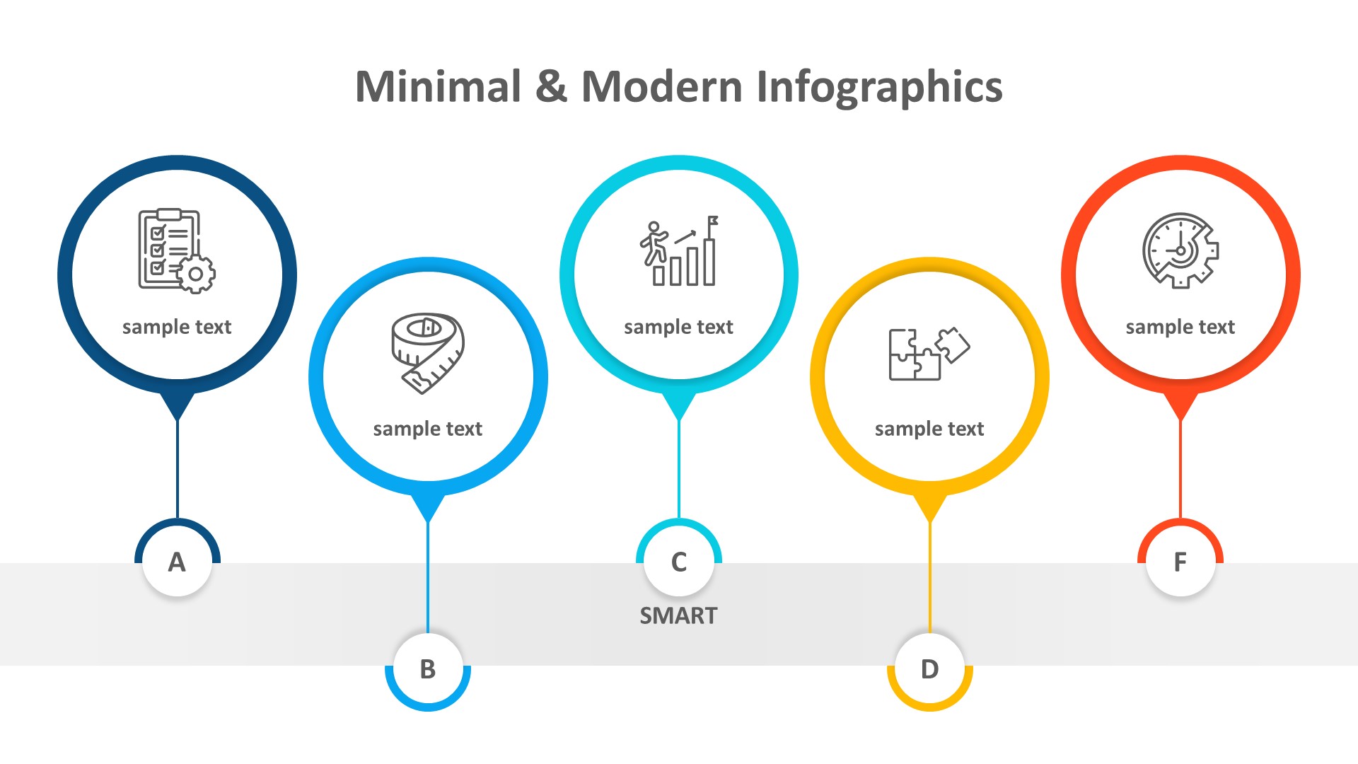 Minimal & Modern PowerPoint Infographics Template, Presentation Templates