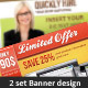 2 Banner Sets, Web Elements | GraphicRiver