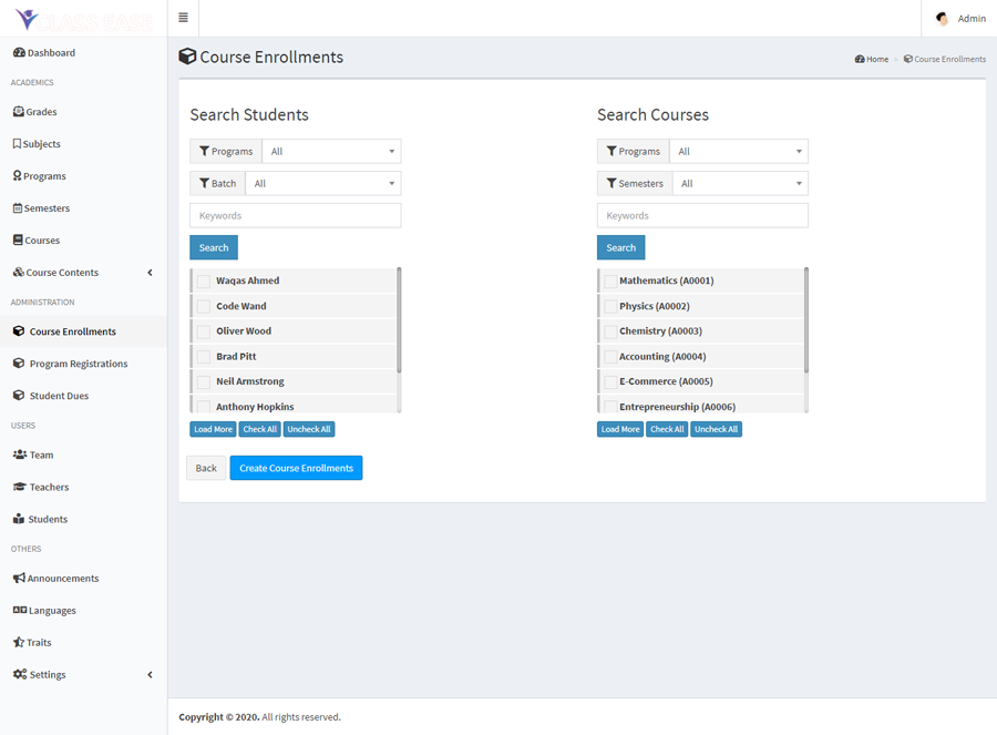 Class Ease - Exam and Class Management System by codewand | CodeCanyon