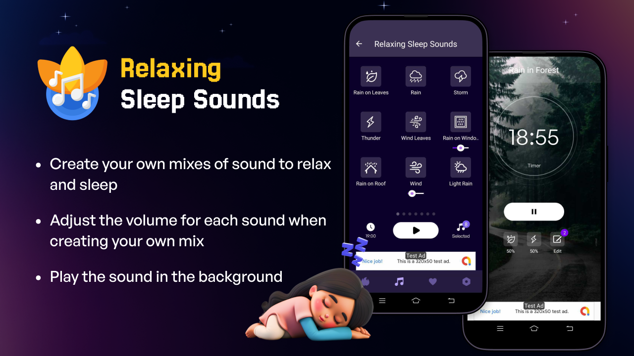 Relaxing Sleep Sounds - Sleep Melodies - Sleep Tracker - Bedtime ...