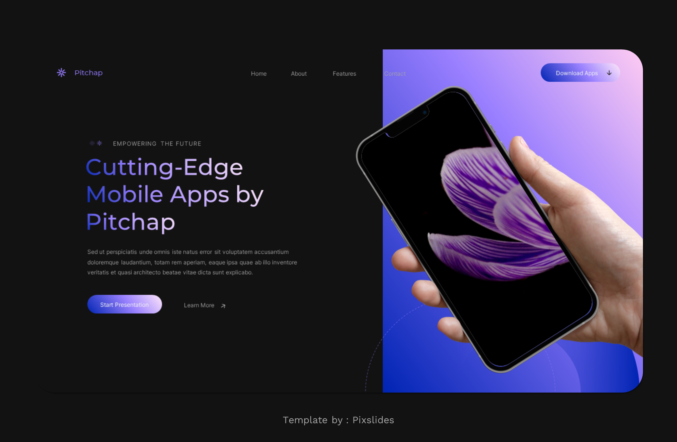 Pitchap - Mobile App & Startup Showcase PowerPoint Presentation ...