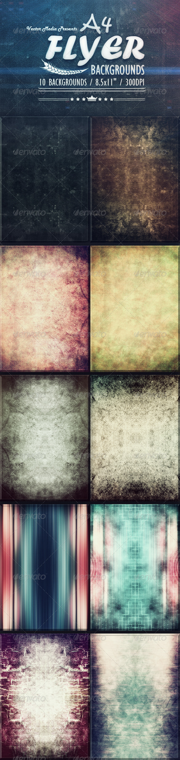 A4 - Flyer Backgrounds by VectorMedia | GraphicRiver