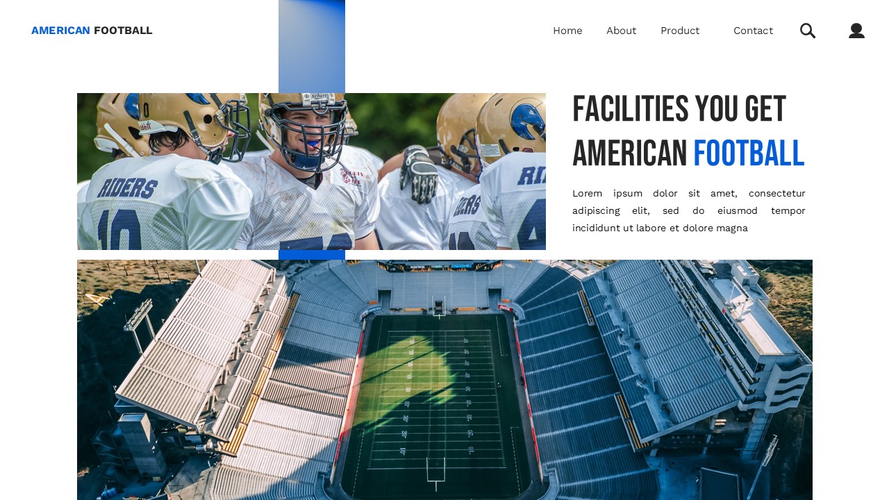 American Football - Sport Google Slide Templates, Presentation Templates