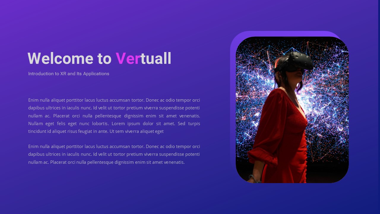Vertuall - XR Presentation Google Slides Template, Presentation Templates