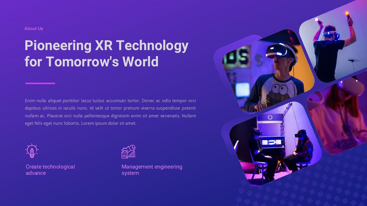 Vertuall - XR Presentation Google Slides Template, Presentation Templates