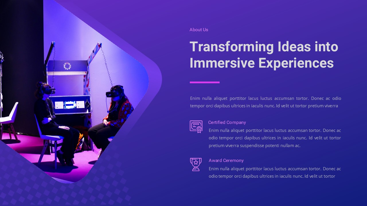Vertuall - XR Presentation Google Slides Template, Presentation Templates