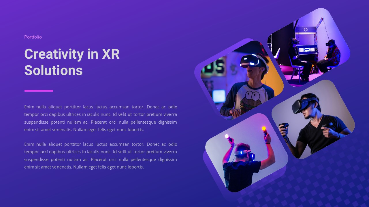 Vertuall - XR Presentation Google Slides Template, Presentation Templates
