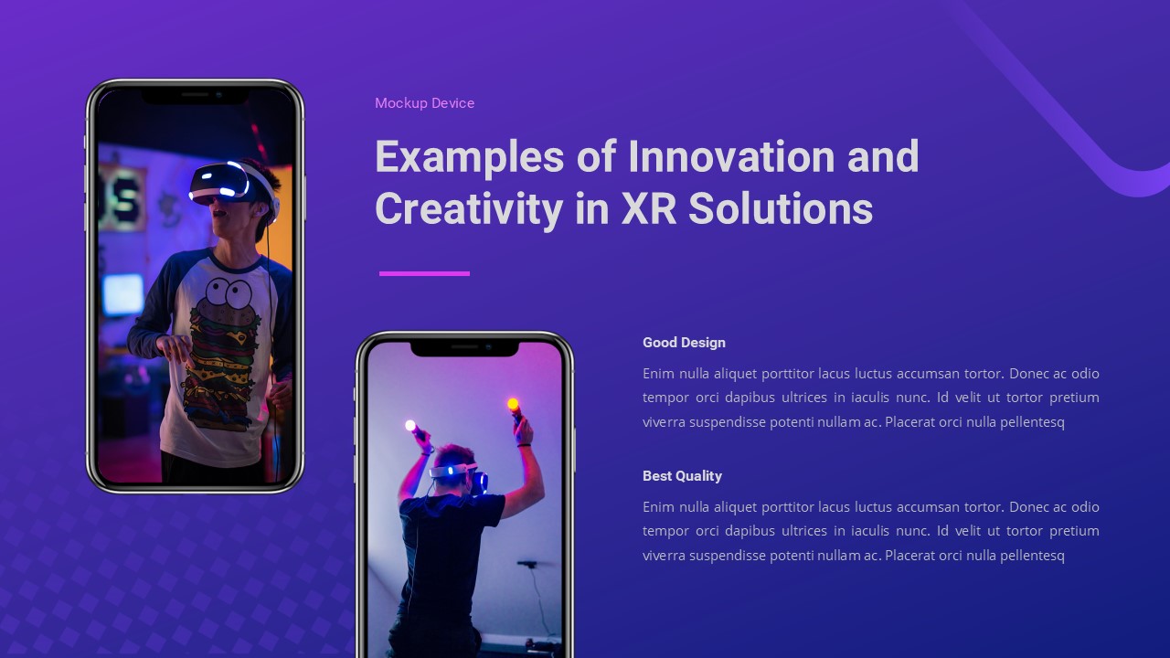 Vertuall - XR Presentation Google Slides Template, Presentation Templates