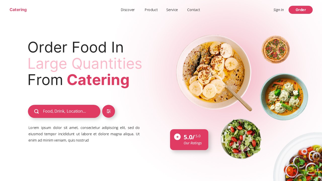 Catering - Food Keynote Templates, Presentation Templates | GraphicRiver