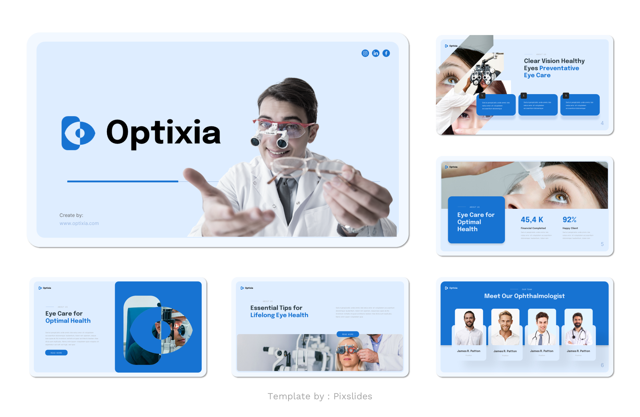 Optixia - Eye Care & Optometrist PowerPoint Presentation, Presentation ...