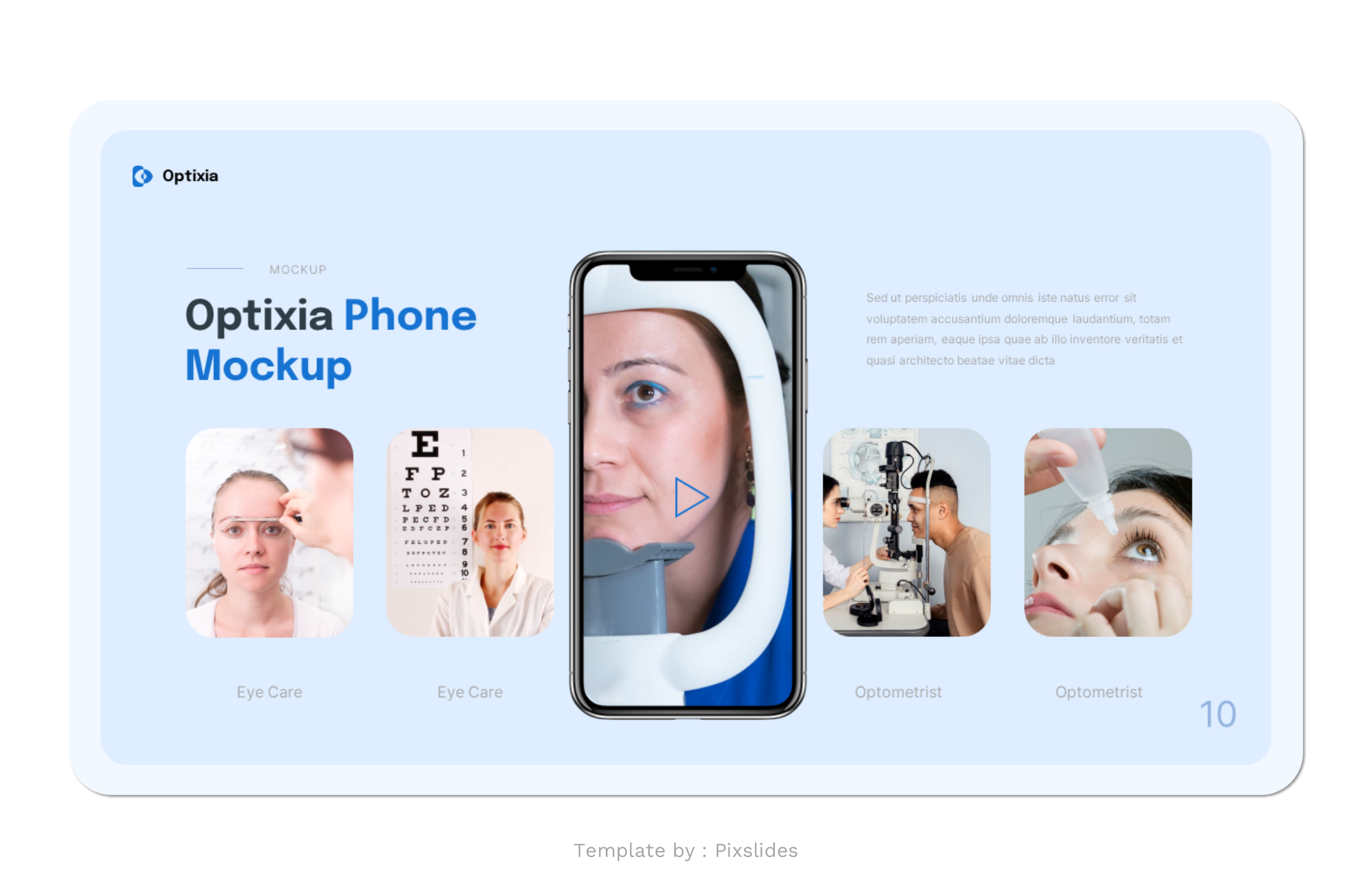 Optixia - Eye Care & Optometrist Keynote Presentation, Presentation ...