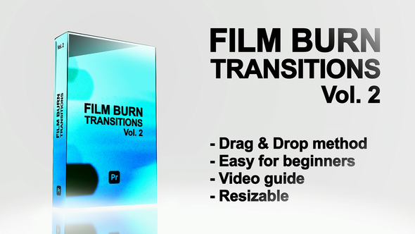 Film Burn Transitions & FX Pack for Premiere Pro. Vol. 2, Premiere Pro ...