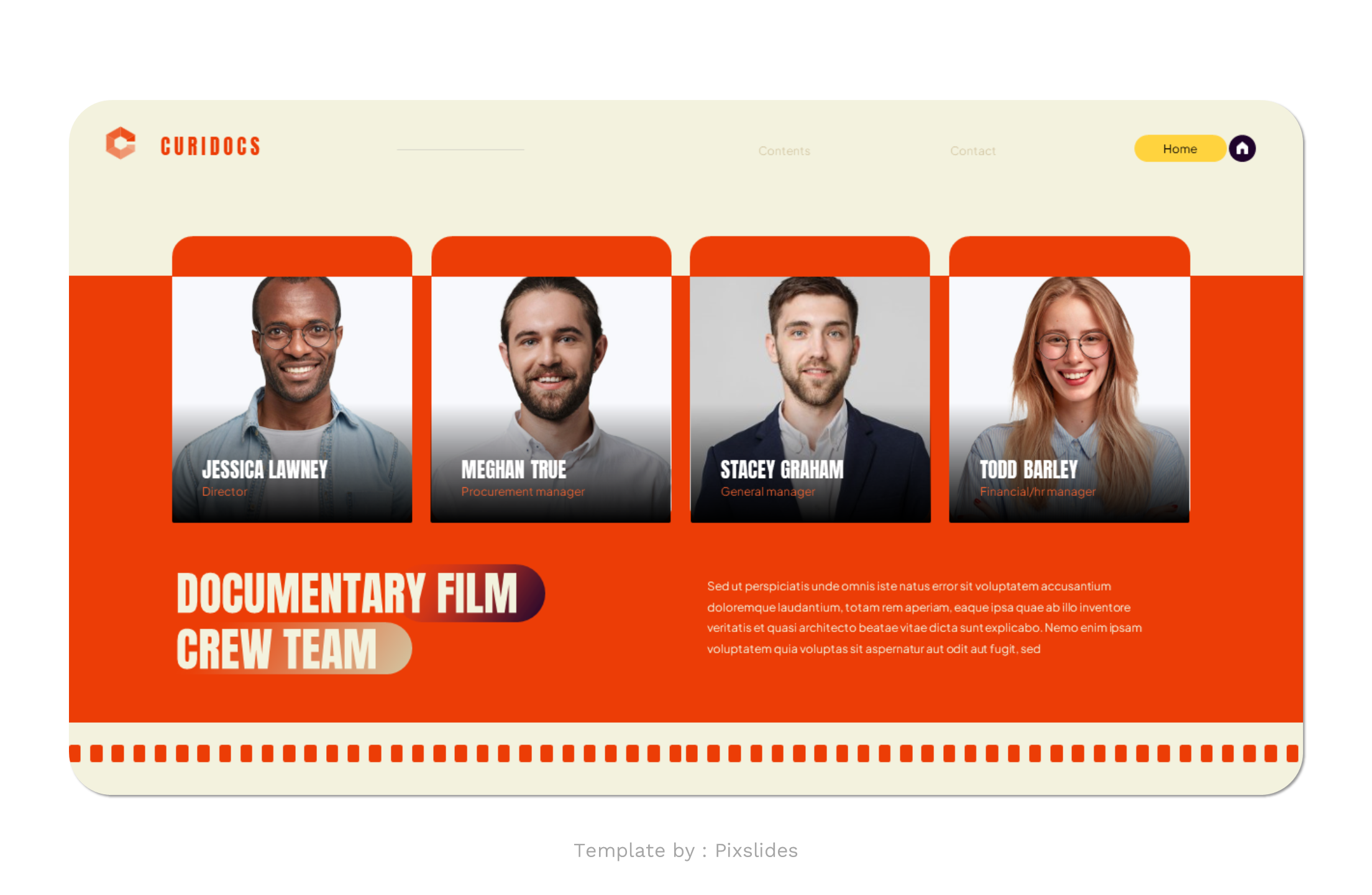 Curidocs - Documentary Film PowerPoint Presentation, Presentation Templates