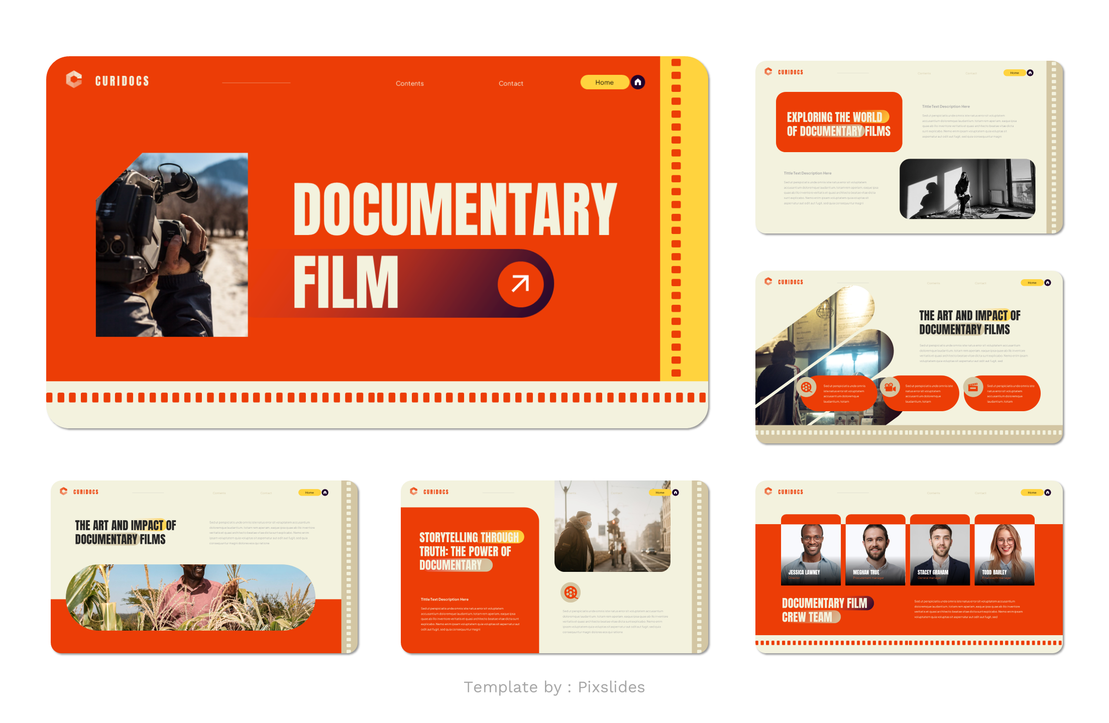 Curidocs - Documentary Film Keynote Presentation, Presentation Templates