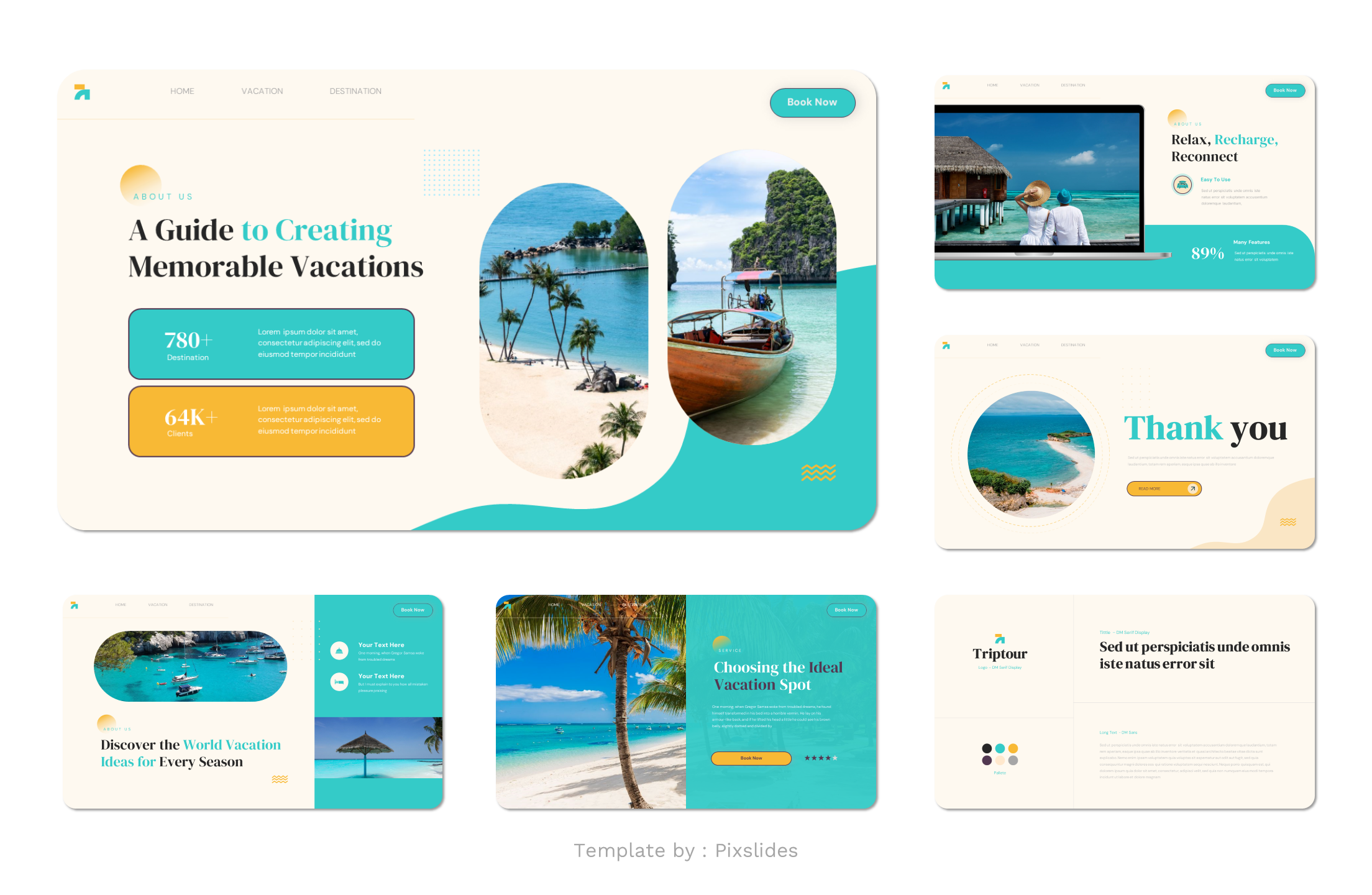 Triptour - Vacation Holiday PowerPoint Presentation Template ...