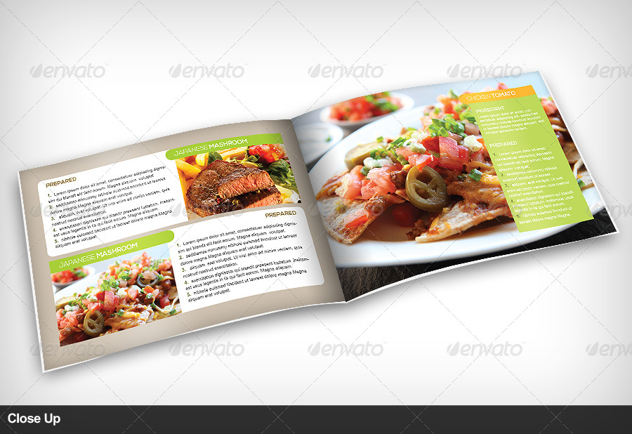 Food Recipe Brochure | Volume 1, Print Templates | GraphicRiver