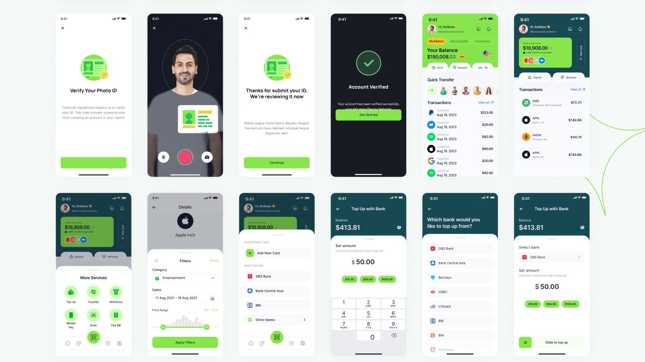 EasyPay-Wallet Finance App UI Kit by DesignsLab | ThemeForest