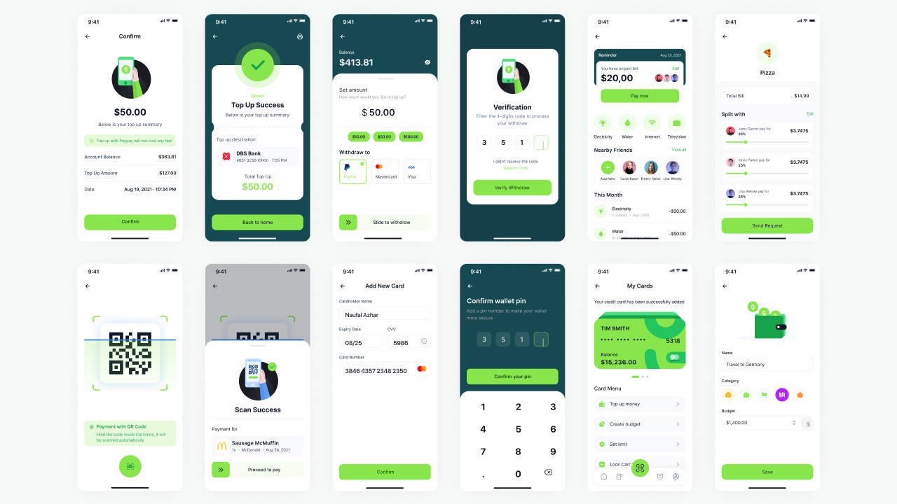 EasyPay-Wallet Finance App UI Kit by DesignsLab | ThemeForest