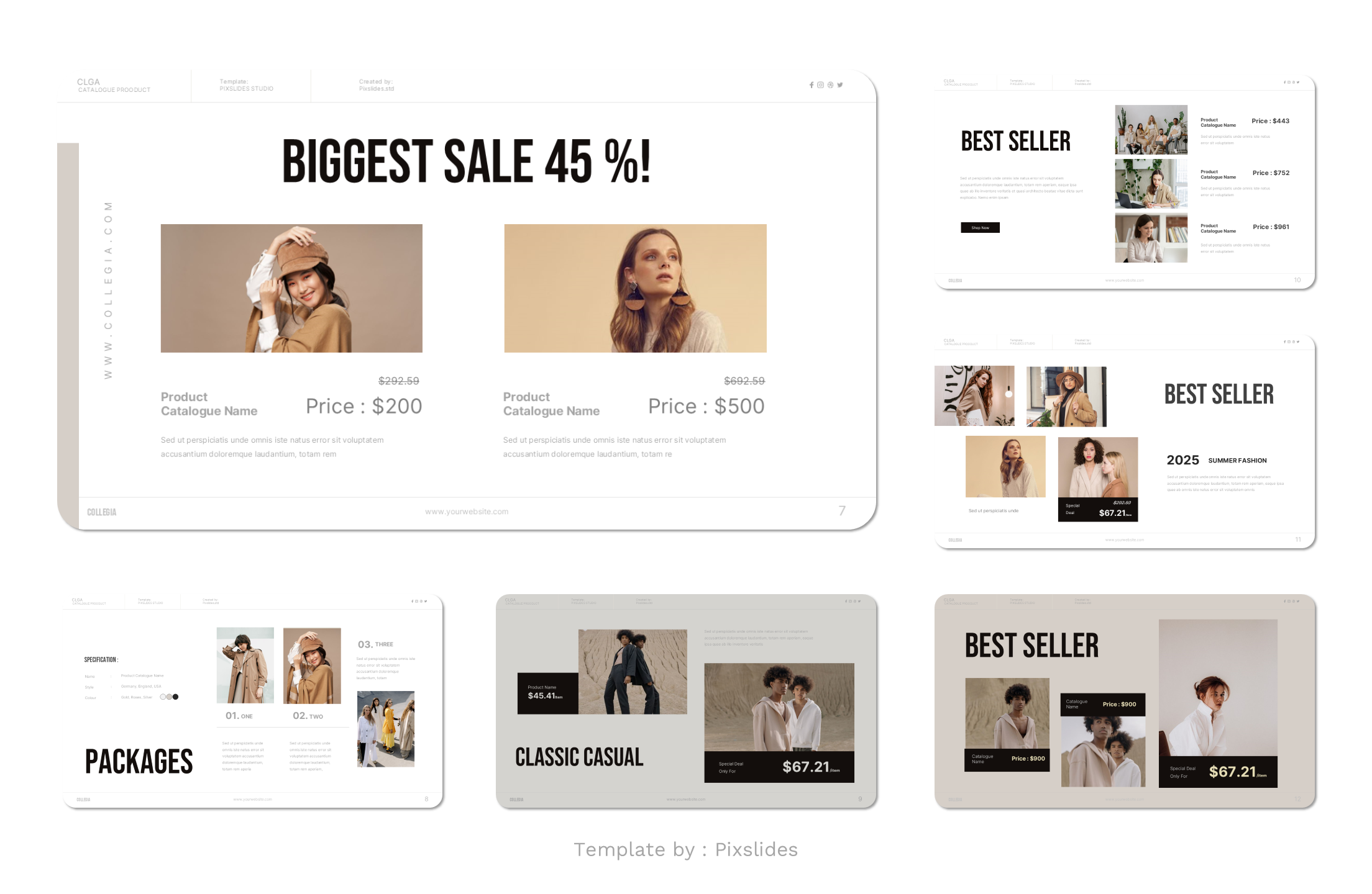 Product Catalogue & Portfolio Keynote Presentation Template ...
