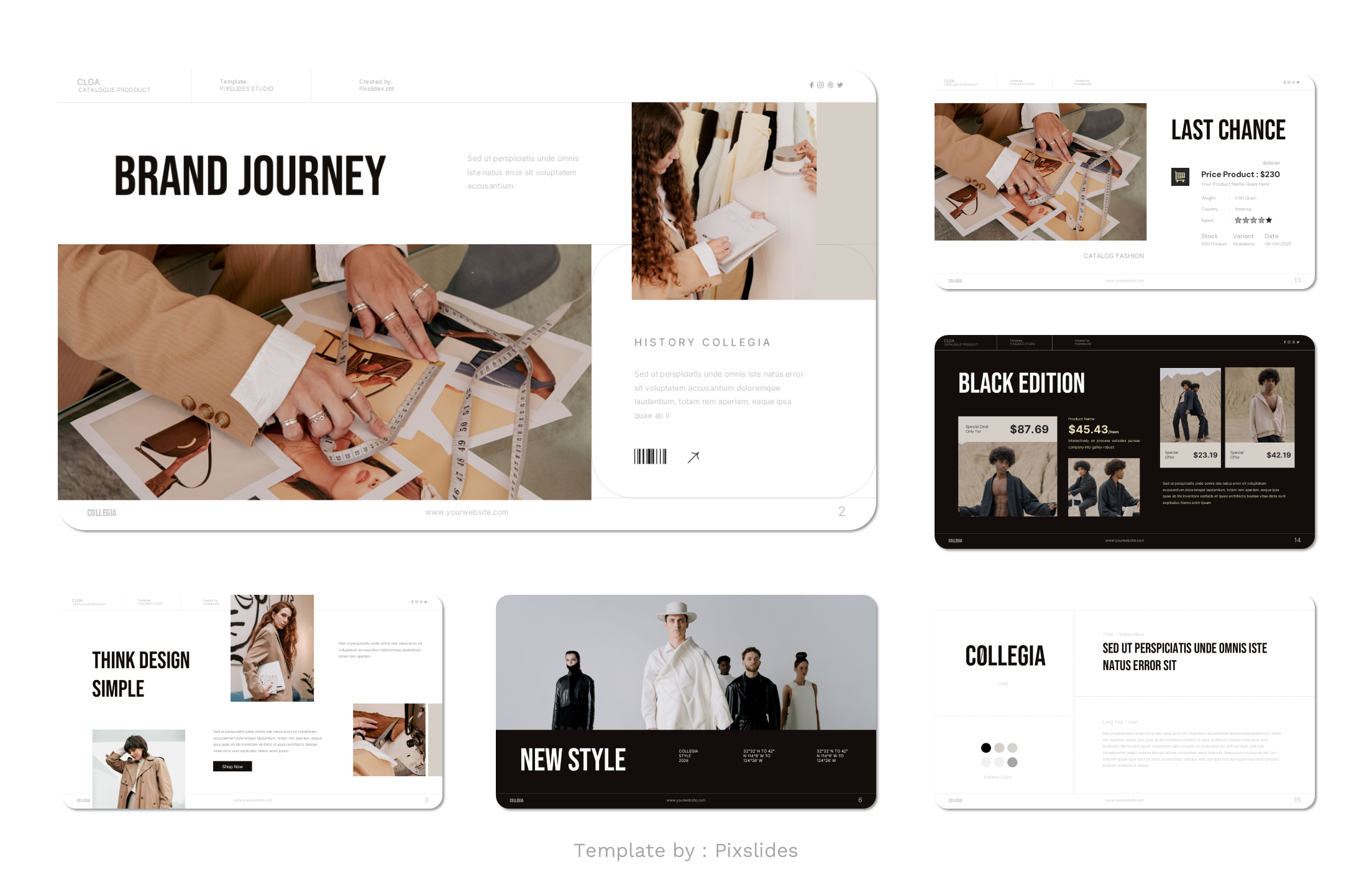 Product Catalogue & Portfolio Keynote Presentation Template ...