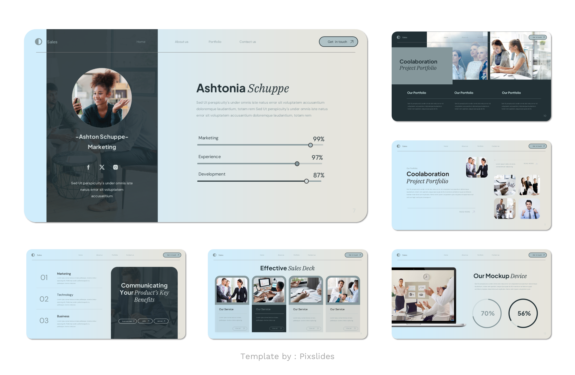 Sales - Sales Deck PowerPoint Presentation Template, Presentation Templates