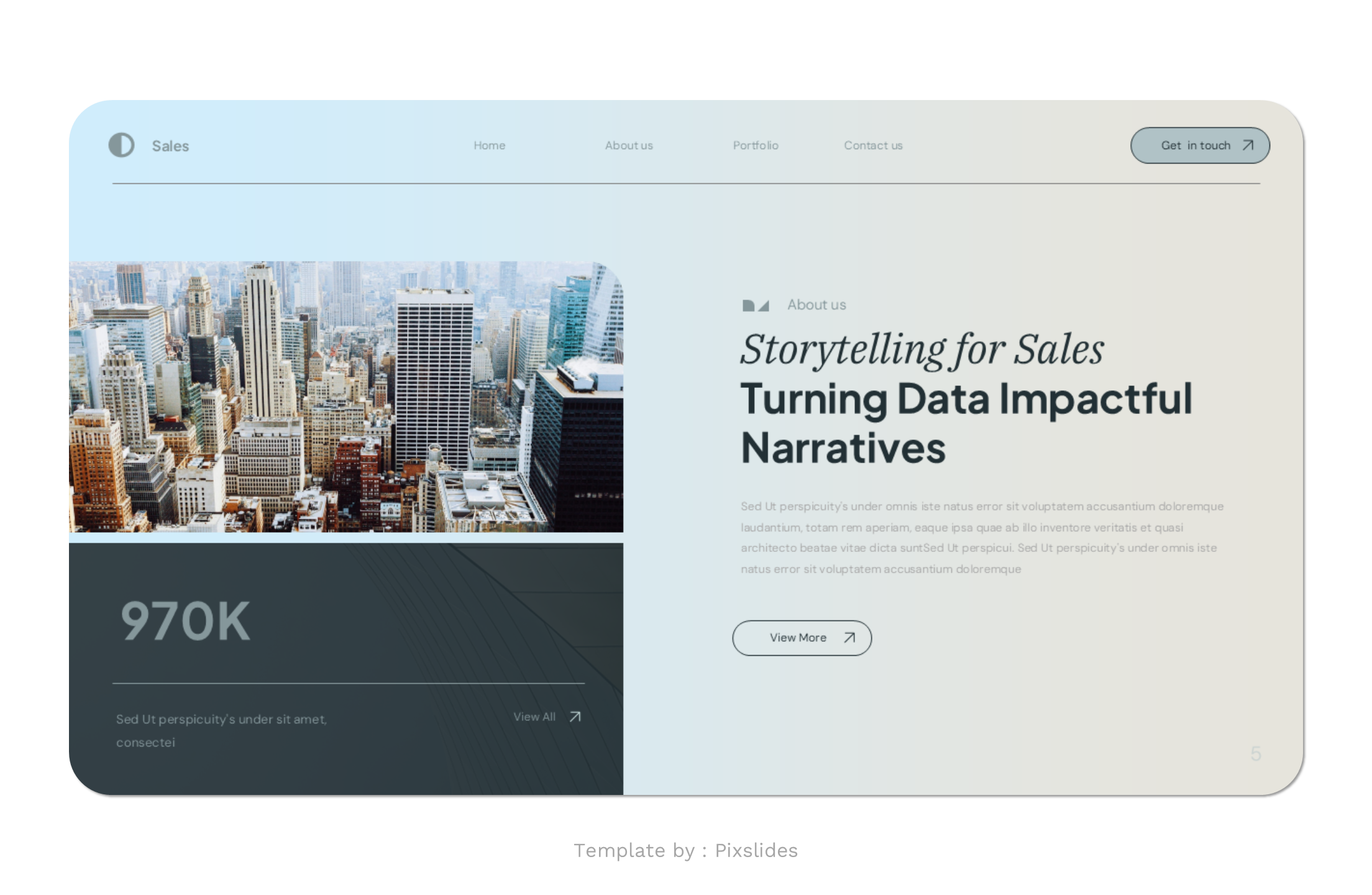 Sales - Sales Deck PowerPoint Presentation Template, Presentation Templates