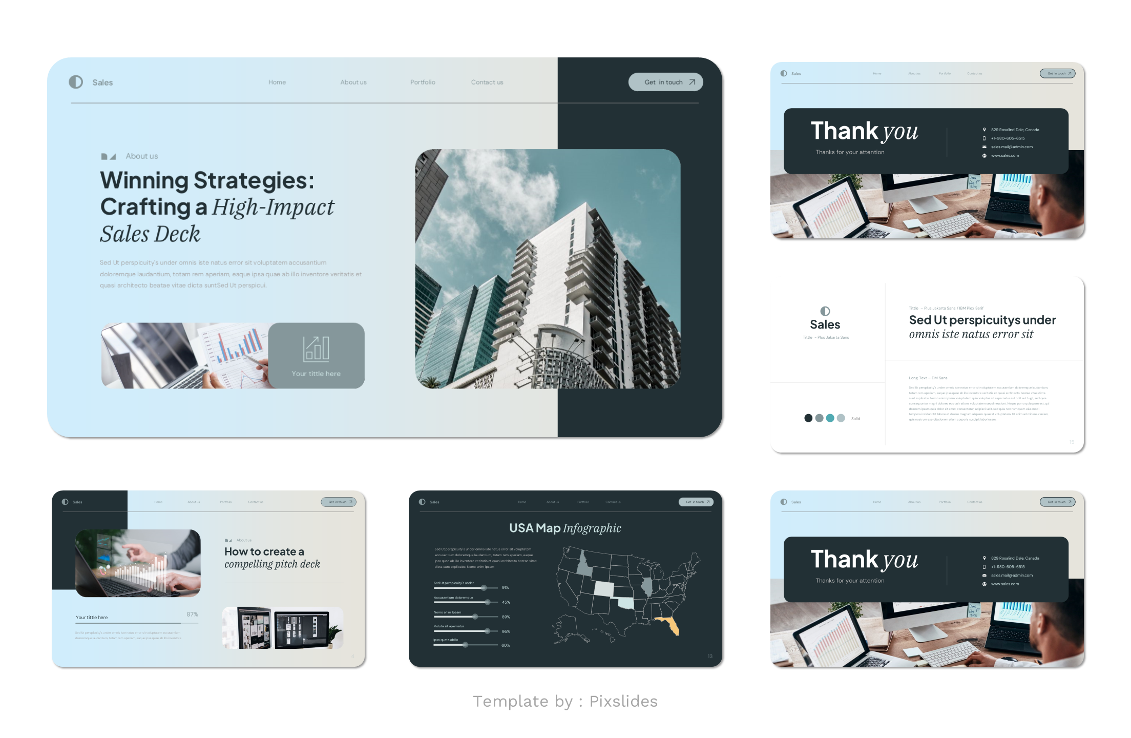 Sales - Sales Deck PowerPoint Presentation Template, Presentation Templates