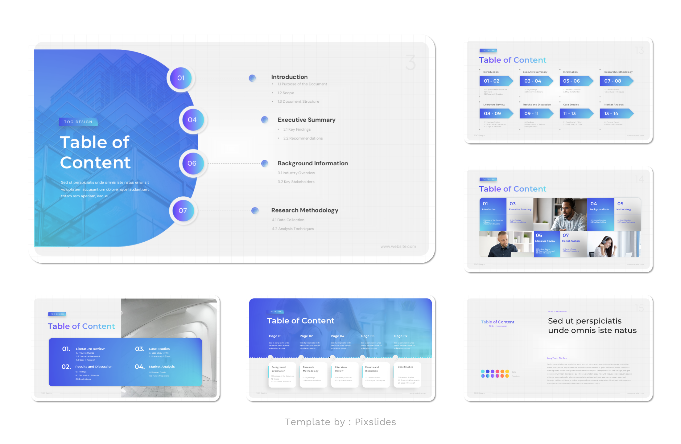 Table of Contents PowerPoint Presentation Template, Presentation Templates