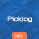 Picklog - Logistic PowerPoint Presentation Template, Presentation Templates