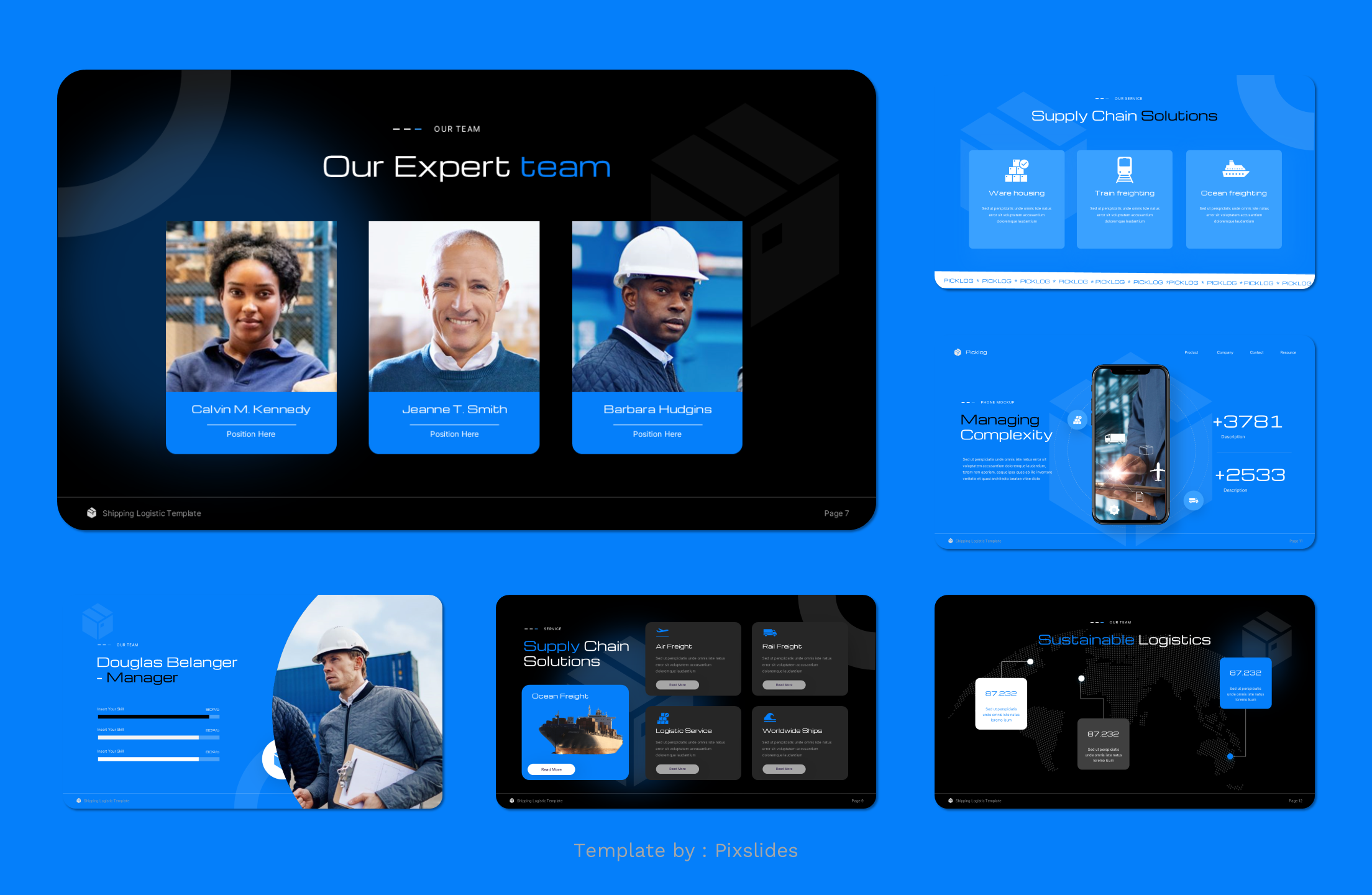 Picklog - Logistic PowerPoint Presentation Template, Presentation Templates
