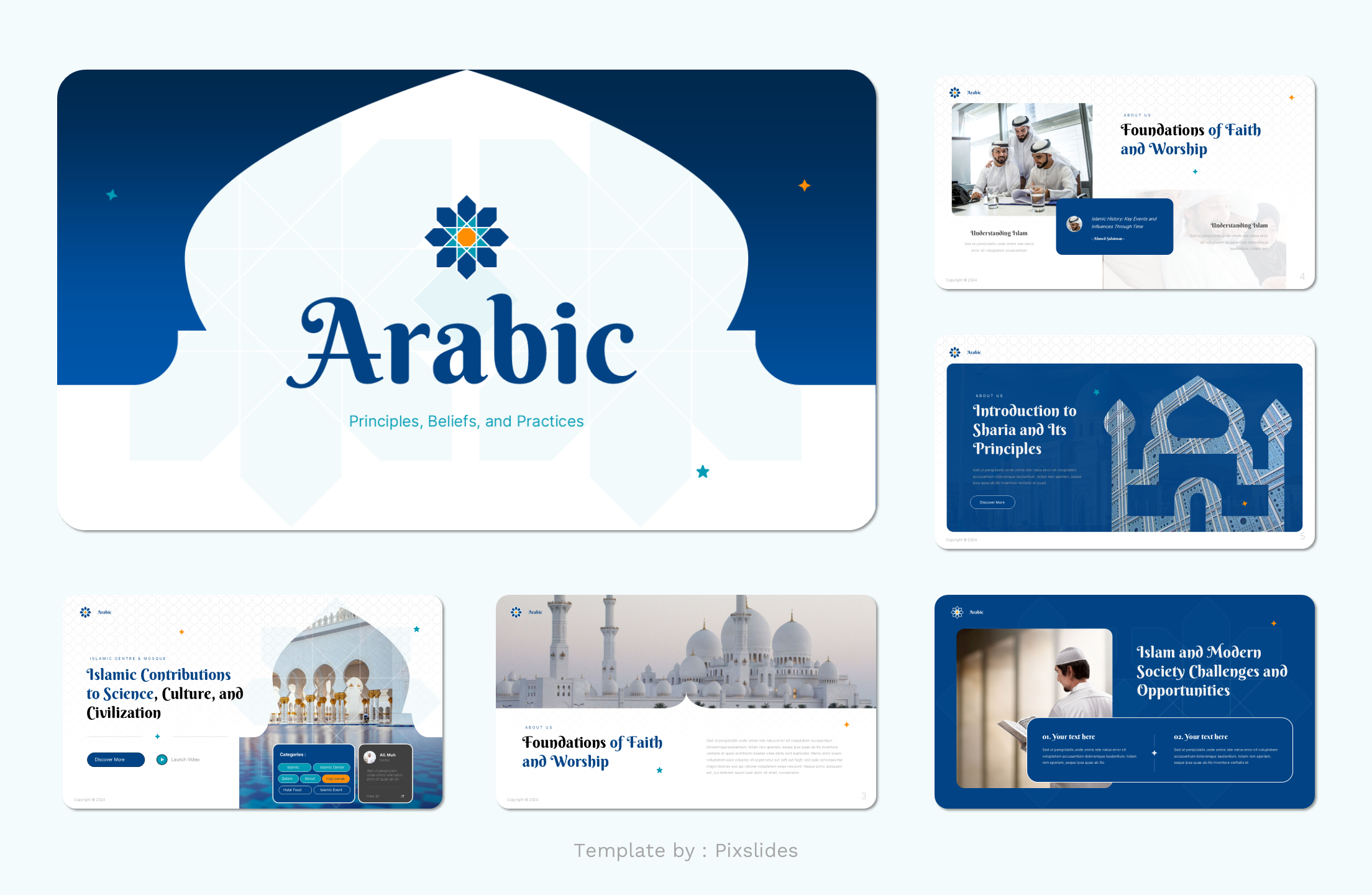Arabic - Mosque and Islamic Centre PowerPoint Presentation ...
