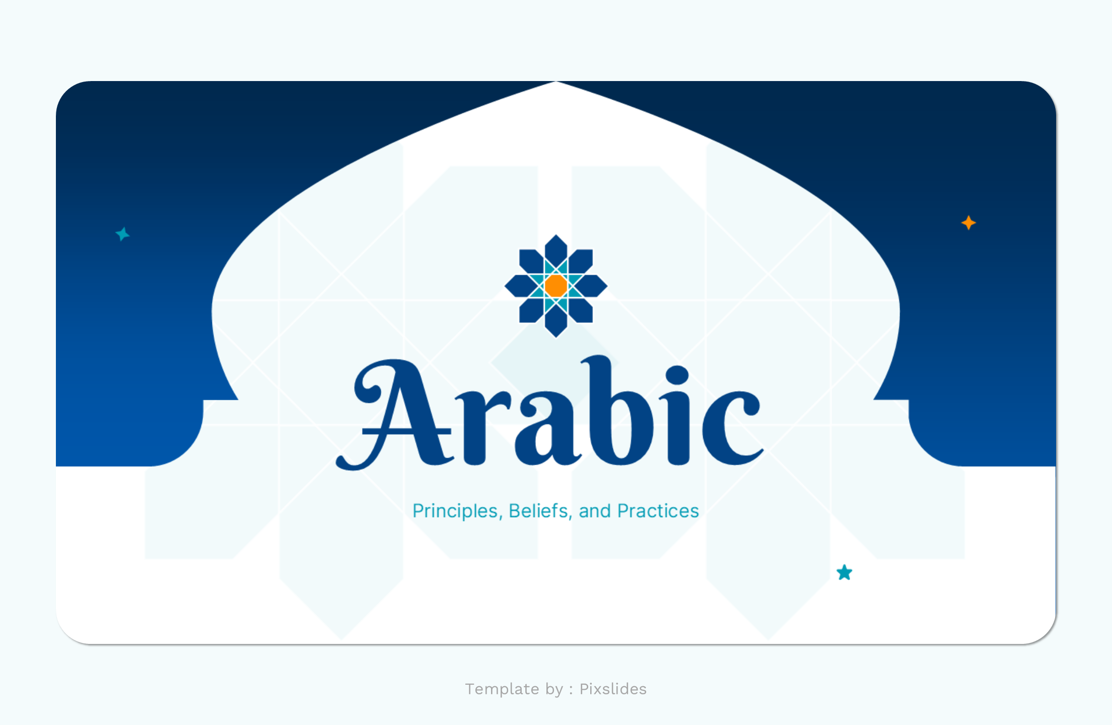 Arabic - Mosque and Islamic Centre PowerPoint Presentation ...