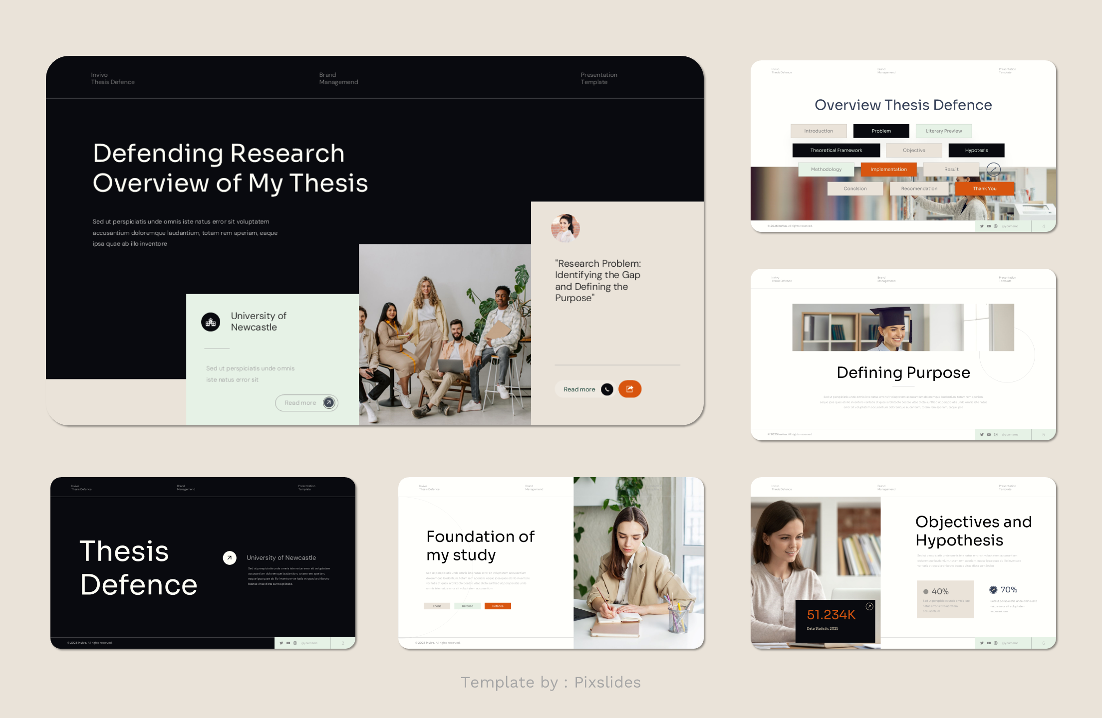 Invivo - Thesis Research Defense PowerPoint Presentation Template ...